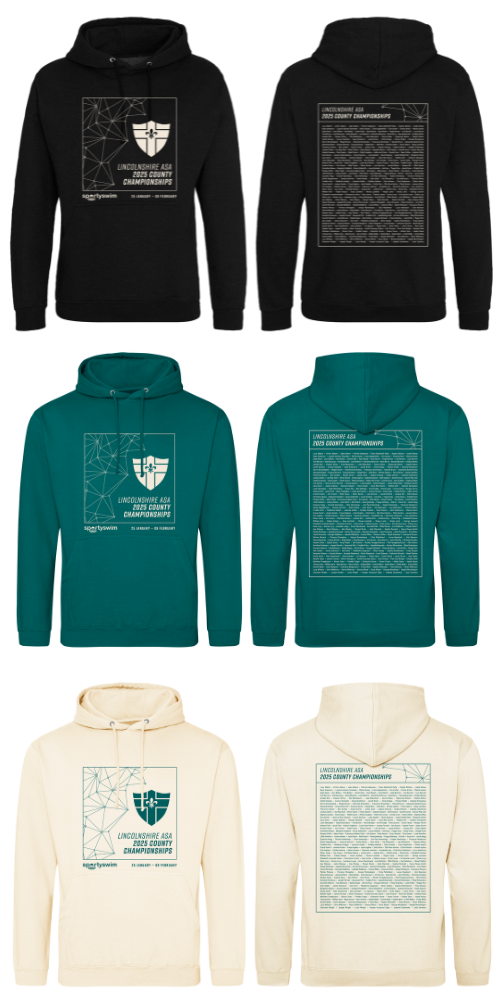 Lincolnshire ASA County Championships 2025 Merchandise Hoodie – SportySwim